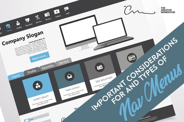 Important Considerations for and Types of Navigation Menus